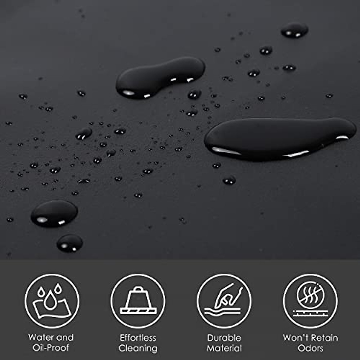 Houseables Heavy Duty Apron, Waterproof Rubber Aprons, 39x26, Vinyl, Plastic, Black, Long, Water Proof & Resistant, Thick Butcher Industrial Bib, For Dishwashing, Dishwasher, Kitchen, Dog Grooming