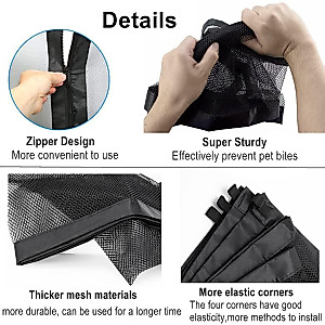 Wide Gate Magic Gate for Dogs, Indoor Outdoor Retractable Large Dog Gate, Extra Wide Expandable Folding Mesh Pet Gate for Stairs,Doors Safety Mesh Dog Gate Adjustable 3 Sizes(82.6"/47.2"/35.4"x28.2")