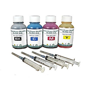 Vivid Colors Premium Refill Ink Kit for HP Printer Ink Cartridge 910 910XL Ink Cartridge Work for HP OfficeJet 8020 OfficeJet 8022 OfficeJet 8025 OfficeJet 8028 OfficeJet 8035 Printer KCMY (4x30ml)