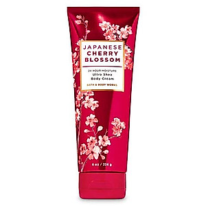 Bath and Body Works - Japanese Cherry Blossom - Moisturizing Body Wash, Fine Fragrance Mist and Ultra Shea Body Cream - 3 pc - Gift Set (2020))