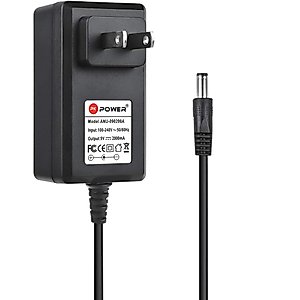 PK Power 9V 2A AC Adapter for DYMO LabelManager 100 160 350 LM-160 150 LM-500TS 220P 210D LM-150 155 LM-200 LM210D 1738976 Power Supply Cord with Internal Negative