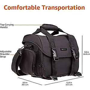 Amazon Basics Large DSLR Gadget Bag (Orange interior)