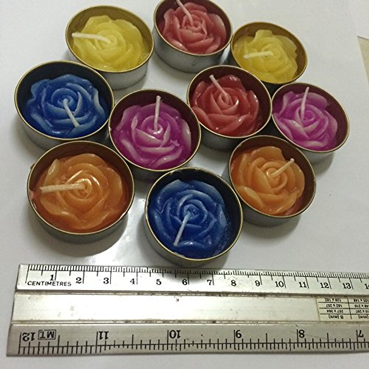 10 Pcs Set Mini Thai Aroma Candle Floating Flower Rose Small Spa Handcraft Craved Home Garden Interia Decor