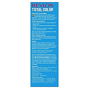 Revlon Total Color Permanent Hair Color, Clean and Vegan, 100% Gray Coverage Hair Dye, 100 Extra Light Natural Blonde, 3.5 oz