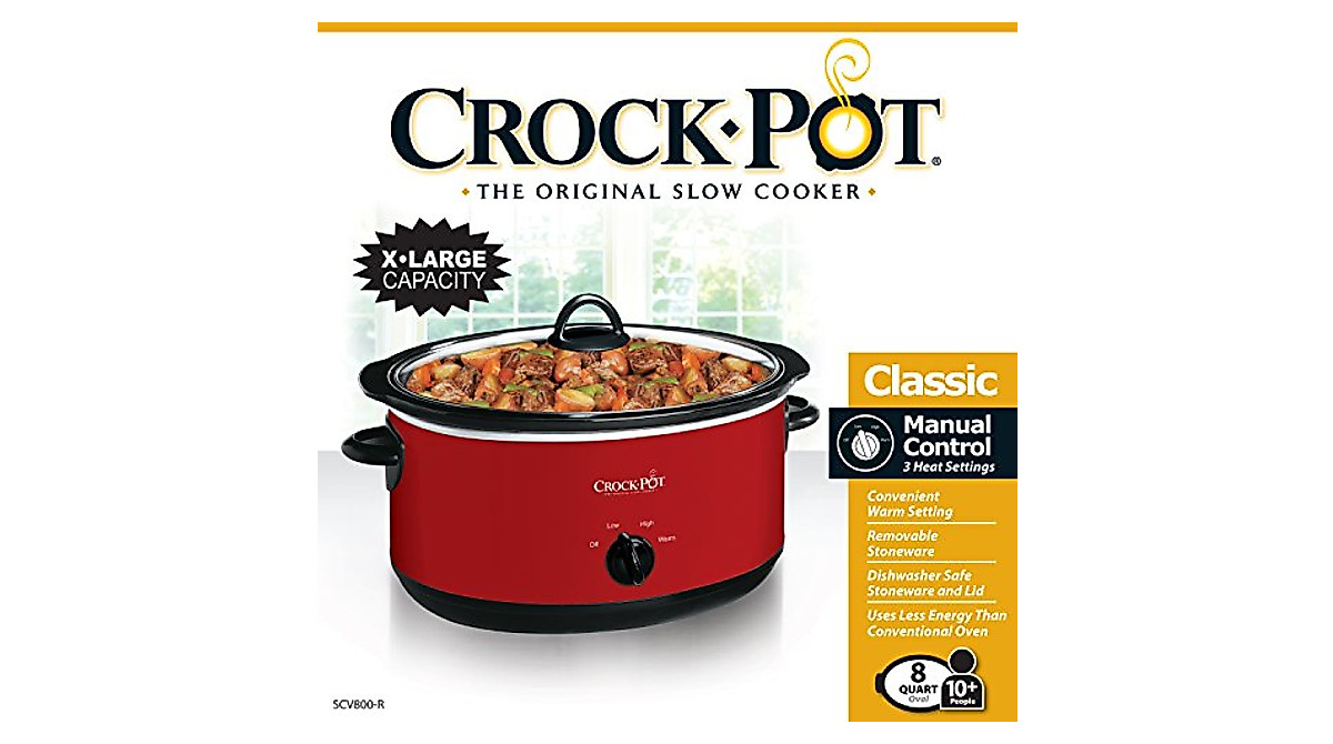 Crock-Pot Express 8-Quart Slow Cooker in Red – Easy & Versatile