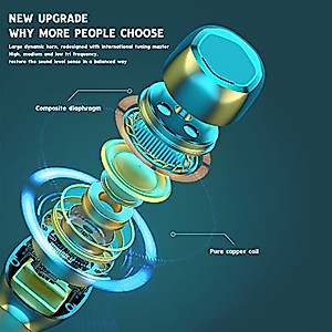 Digital Display Bluetooth 5.2 Earbuds, Touch-Control 9D Stereo TWS-Headphones, with Breathing Lamp, 400mAh, for Sports Working Music