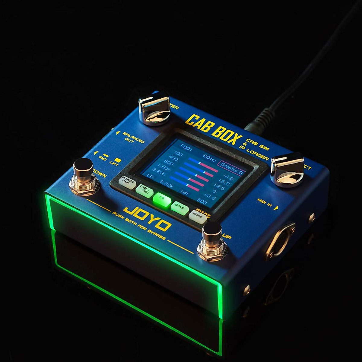 JOYO R-08 Cab Box Cabinet Modeling Pedal Bundle with JP-02 DC 9V 12V 18V Pedal Power Supply