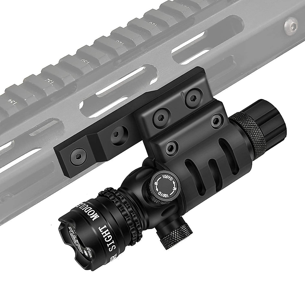 EZshoot BoreSighter for 0.177 to 0.54 Caliber Rifles Handgun and Green Laser Sight with Rail Mount - Include Barrel Mount Cable Switch