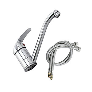 Uonlytech Kitchen Faucet Washbasin Mixer Tap Faucets for Bath Sinks Water Tap Bathtub Faucet Kitchen Sink Faucet Bath Mixer Tap Wash Basin to Rotate Hot and Cold