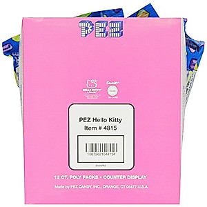 PEZ Hello Kitty, 0.58-Ounce Assorted Candy Dispensers (Pack of 12)