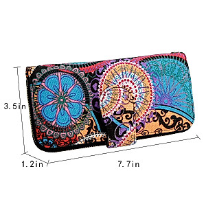 Heidi Bag Women Bohemian Purse Wallet Clutch Canvas Smartphone Wristlets Bag