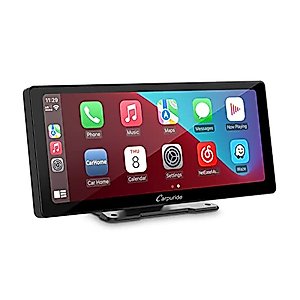 Carpuride W103 2023 Newest 10.3 Inch Full HD Touch Screen Portable Wireless Apple Carplay Android Auto,Mirror Link/Siri/Google/FM,Dashboard Mounted