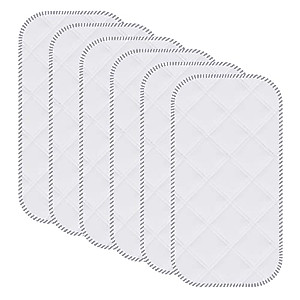 Sunny zzzZZ 6 Pack Baby Waterproof Changing Pad Liners - Quilted Thicker Ultra Soft Changing Table Cover Liners - Durable & Easy to Clean - White - 23" x 11"