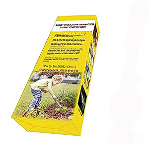 TAISHAN Powerful Vacuum Bug Catcher,Spider and Insect Traps Catcher with USB Rechargeable Blue Pest Control,Insects Handheld LED Flashlight for Stink Bug,Beetle,Pest Suction Trap