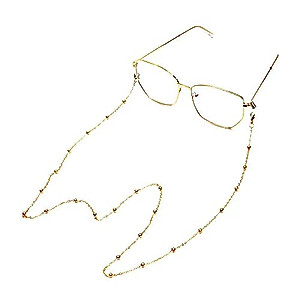 NA 2 Pcs Mask Holder Chain Lanyard Necklace Eyeglass Glasses Chains Strap Stylish Leash Handy Face Retainer Hanger Keeper Face Holder Accessory Necklace Jewelry for Women, Men, Teen, Kids Elderly