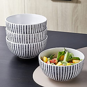 Stone Lain Nova Stoneware Dinnerware Set, 16-Piece Service for 4, Black