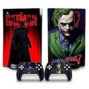 PEYANZ Skin Compatible with P.S.5 Console(Disk Edition) and Controllers Vinyl Sticker, Durable, Scratch Resistant, Bubble-Free