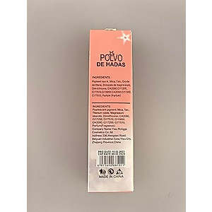 Polvo De Hadas Body Shimmer Glitter Highlighter Powder Makeup,High Gloss Sparkle for Face Body Hair,Create The Most Sparkly And Attractive Glitter Makeup - Pearl White