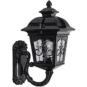 TAMSOI Modern Exterior Wall Mounted Light Matte Black Housing Sconce Aluminum Outdoor Waterproof Wall Lamp with Clear Shade Porch Light Fixtures for Garage Doorway Entryways Lighting