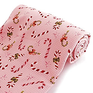 Laurel and Berries Merry Christmas Liverpool Bullet Fabric Textured Knit Jersey 4 Way Stretch - 6 Inch Strip