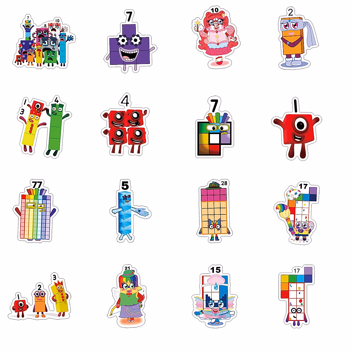 52pcs Animated TV Series Cartoon Deacls Stickers Pack | Anime PVC Waterproof Sticker for Adults Water Bottle Skateboard Scrapbook