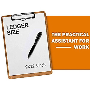 Clipboards, HERKKA 32 Pack Hardboard Office Clipboards Low Profile Clip Standard A4 Letter Size, ECO Friendly