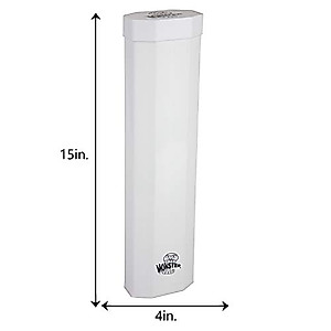 Dual Playmat Tube - Monster Protectors Prism-Shaped Play Case Holds Two Playmats at Once - Won't Roll Off Surface and Easy in and Out Design- Add Your Own Designs on Marker Surface!