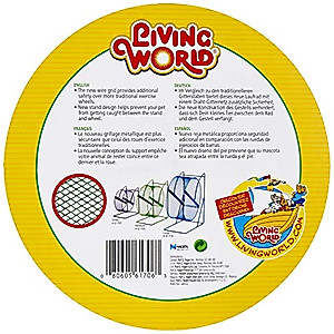 Living World Deluxe Exercise Wheel, Hamster and Small Animal Wheel, Green