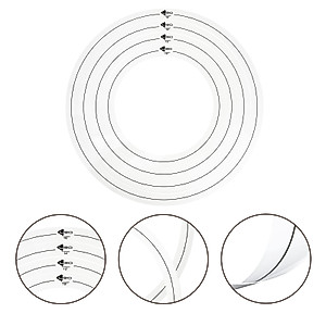 MILISTEN 4pcs Drum Dampening Pad Tone Control Drum Mute Drum Damper Silencer Snare Drum Mute Portable Snare Drum Silencer Snare Drum Parts Accessory Black White