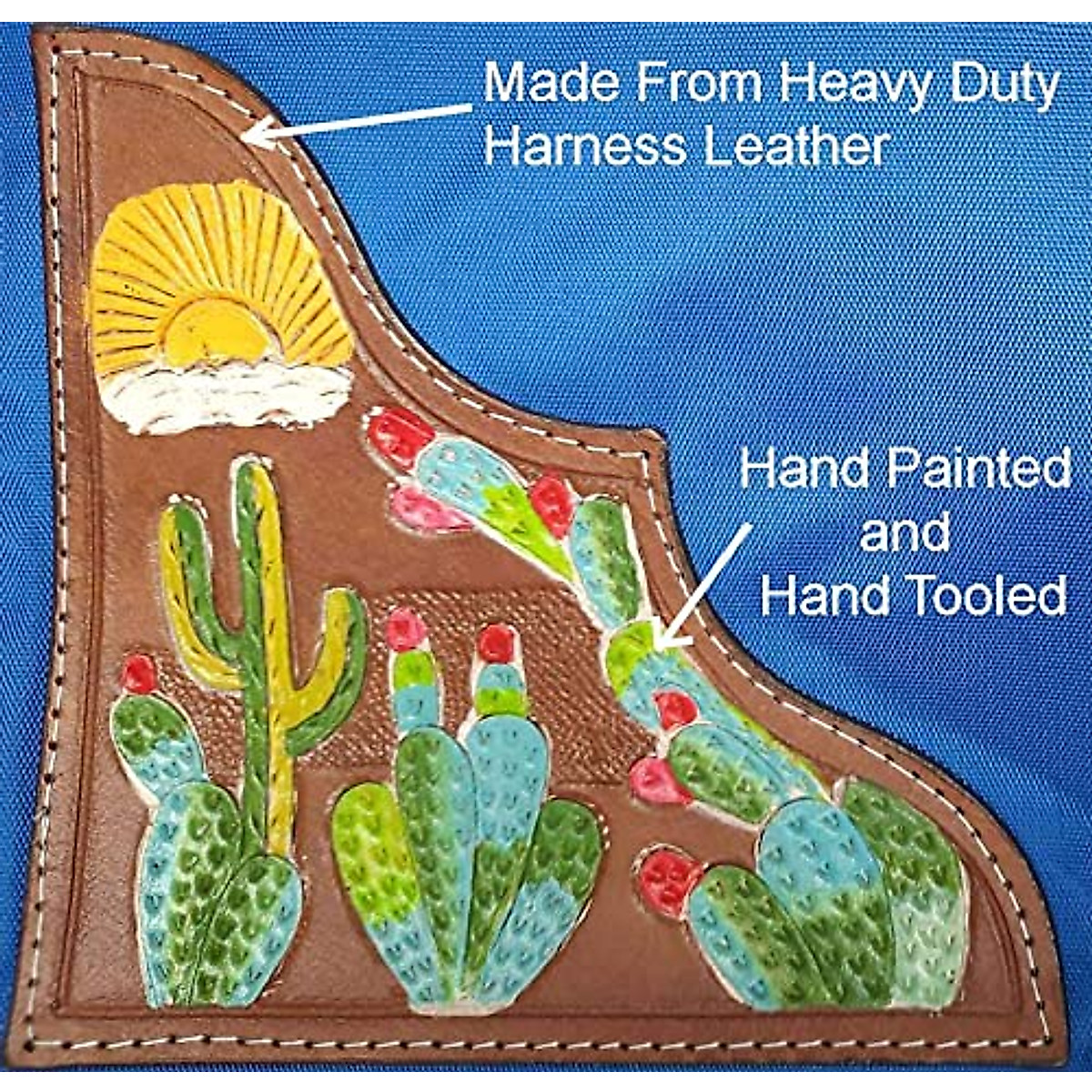 Paris Tack Hay Bale Bag Large 1200D Waterproof with Mesh Ventilation Windows and Cactus Leather Accents, 44" x 20" x 16"