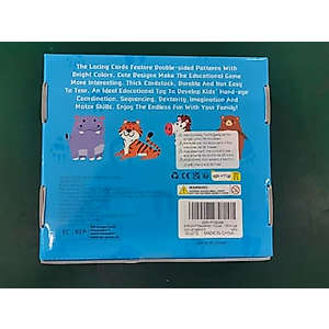 9 Pieces Kids Lacing Cards, Double Sided Sewing Cards in 9 Wild Animals with 9 Colorful Laces, Imagination Development Lacing Toys Games for Children Educational and Learning Activity