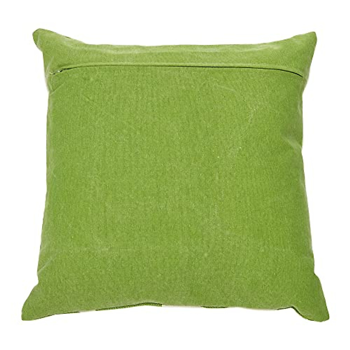 Creative Co-Op Cotton Canvas Printed Embroidery Pillow, 20" L x 20" W x 2" H, Multicolor
