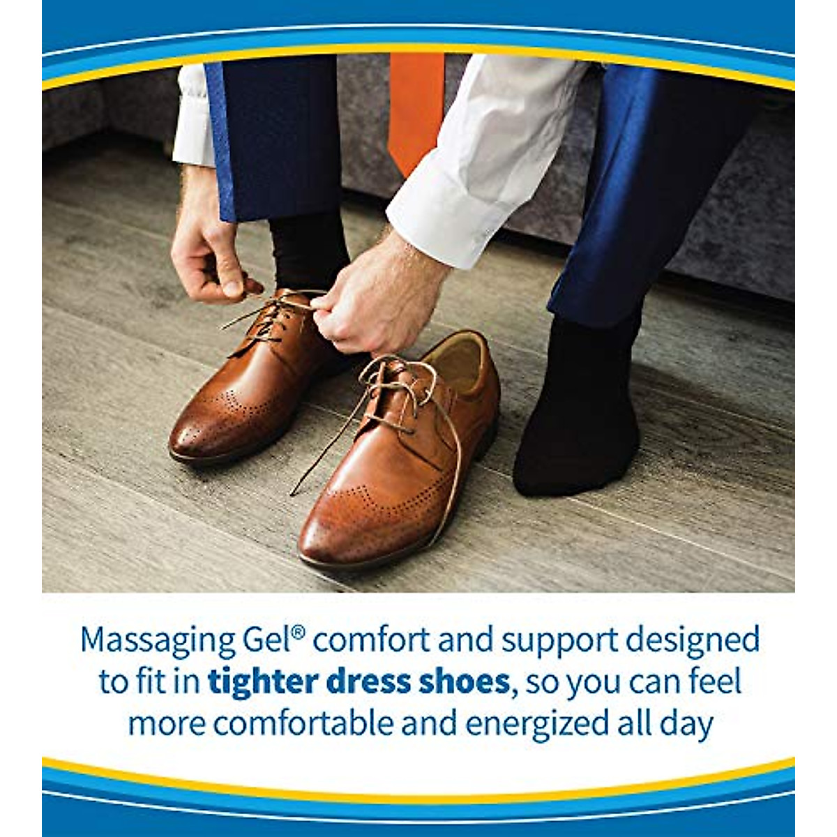 Dr. Scholl's ULTRA THIN Insoles // Massaging Gel Insoles 30% Thinner in the Toe for Comfort in Dress Shoes (for Men's 8-13, also available for Women's 6-10)