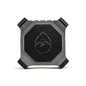 ECOXGEAR EcoEdge Plus GDI-EXEGPL410 Rugged Waterproof Floating Portable Bluetooth Wireless 20 Watt Smart Speaker with Bottle Opener and LED Party Lights (Gray) (Renewed)