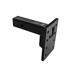 Buyers Products PM87 3-Position Pintle Hook Mount, Black, 9 in. Shank
