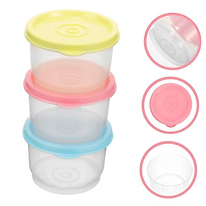 GREENADSCAPE Baby Food Storage Boxes Set of 12 Mini Containers for Baby Food Box Dishwasher Safe Color