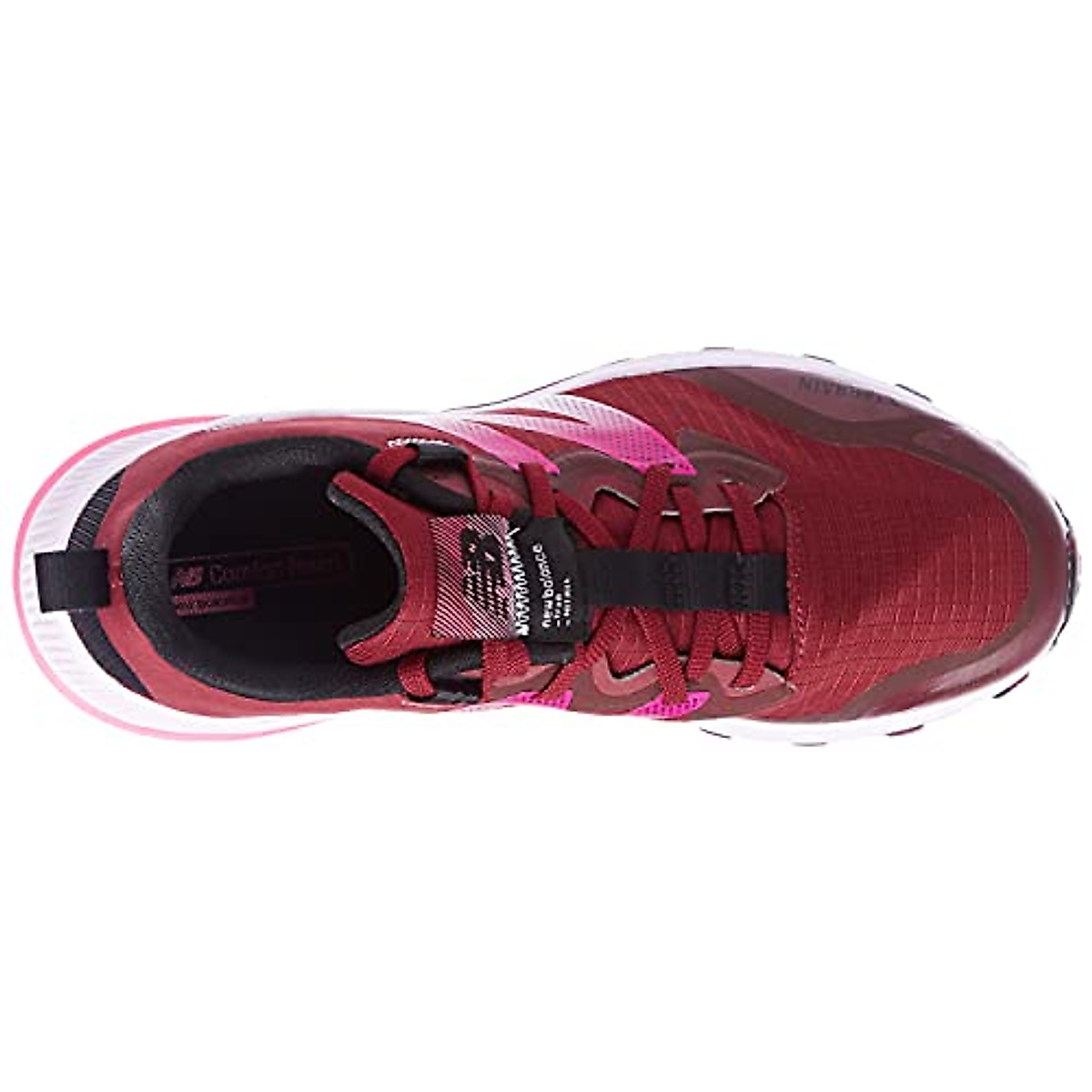 New Balance womens Dynasoft Nitrel V4 Trail Running Shoe, Garnet/Black, 8.5 US