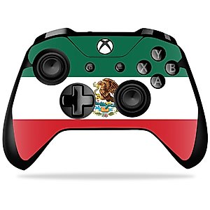 MightySkins Skin Compatible with Microsoft Xbox One X Controller - Mexican Flag | Protective, Durable, and Unique Vinyl Decal wrap Cover | Easy to Apply, Remove, and Change Styles | Made in The USA