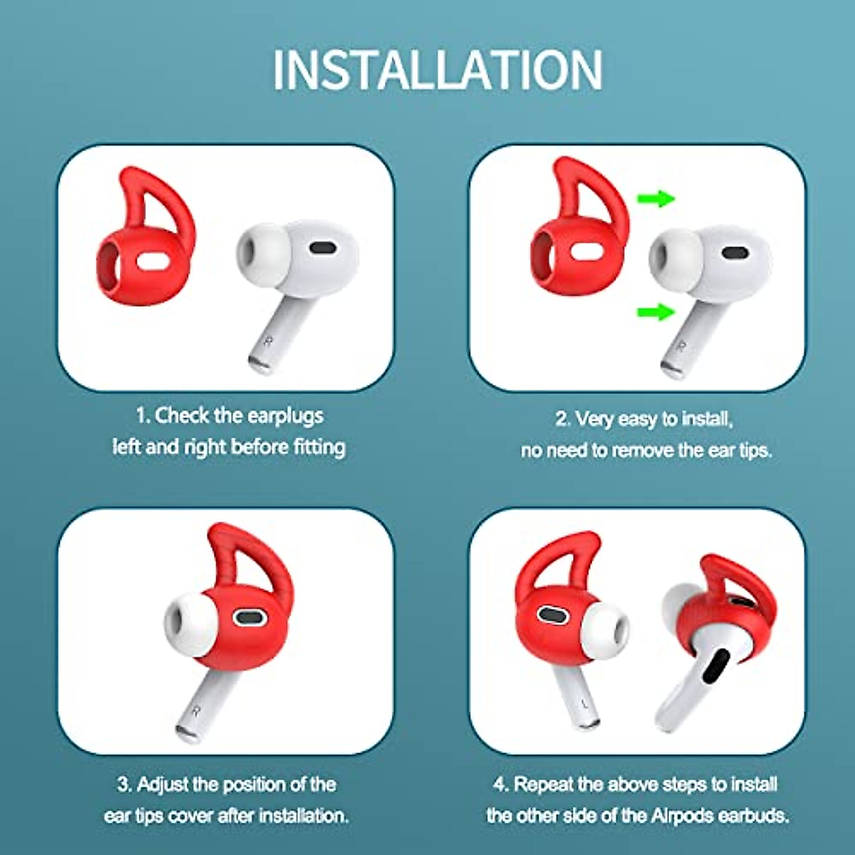 (5 Pairs) Ear Hooks for AirPods Pro 2, Silicone Anti Slip AirPods Pro 2 Ear Hook Accessories for Apple AirPods Pro 2nd Generation 2022【NOT Fit in Case】