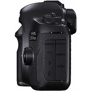 Canon EOS 5DS R DSLR Camera (Body Only) (0582C002) + 64GB Memory Card + Card Reader + Case + Flex Tripod + Hand Strap + Cap Keeper + Memory Wallet + Cleaning Kit (Renewed)