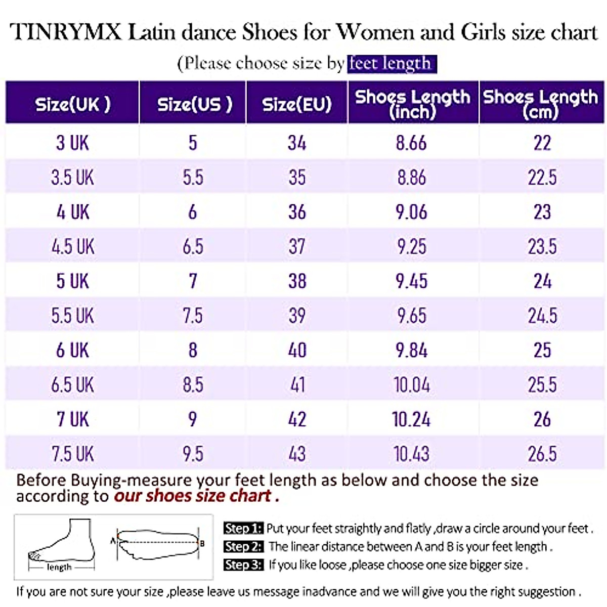 TINRYMX Women Latin Dance Shoes Closed Toe Salsa Tango Performance party ballroom Dance Shoes,YCL189-Red-8.5CM,US 7.5