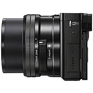 Sony A6000 Interchangeable Lens Digital Camera with SELP1650 Lens Kit - Black (24.3MP)