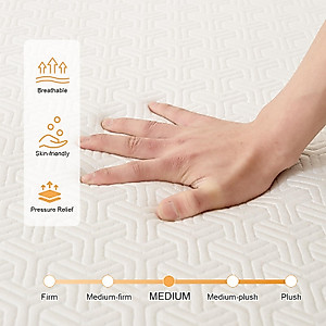 MUUEGM Folding Mattress, 4 Inch Tri-Folding Memory Foam Mattress Foldable Mattress with Washable Cover Portable Mattress for Yoga/Camping/RV/Guest Beds,CertiPUR-US Certified, Queen Size