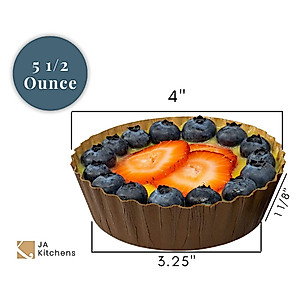 JA Kitchens Ridged Paper Coated Baking Cup - Sturdy for Baking and Serving (150)
