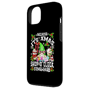 iPhone 13 Funny Christmas Saying For Women Cute Love Shopping Gnome Case