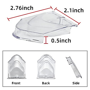 2 Pack Spout Cover for Ninja Blender Lid YOUNGER-RIS Replacement Part Covers for Ninja Blender Compatible with Ninja Locking Lid 72oz Pitchers Spout Covers for NJ600 NJ602 BL500 BL781 (Black & White)