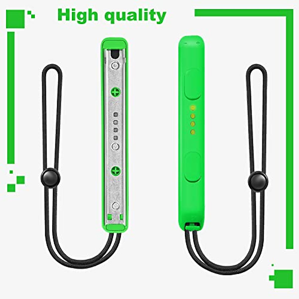 XBERSTAR 1 Pair Portable Controller Carrying Hand Strap Wrist Rope for Switch Video Games (Green)