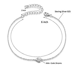 Dainty Evil Eye Bracelet Sterling Silver Bracelets