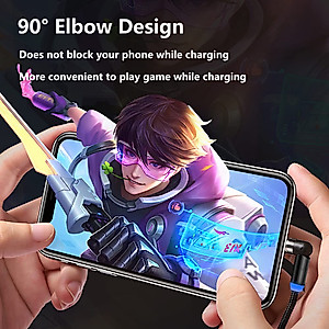 ameow Magnetic Charging Cable (6-Pack 1/3/3/6/6/10ft) Magnetic Cell Phone Cable with LED Light, Charging Cable for Type C, Micro USB and iProduct (Black)