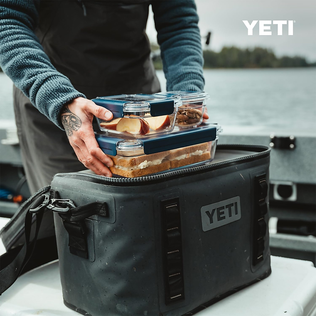 YETI Food Storage Container, BPA Free, Locking & Airtight Lid, Microwave, Freezer, and Dishwasher Safe, Leak-Proof, Cooler and Thin Ice Compatible, Large